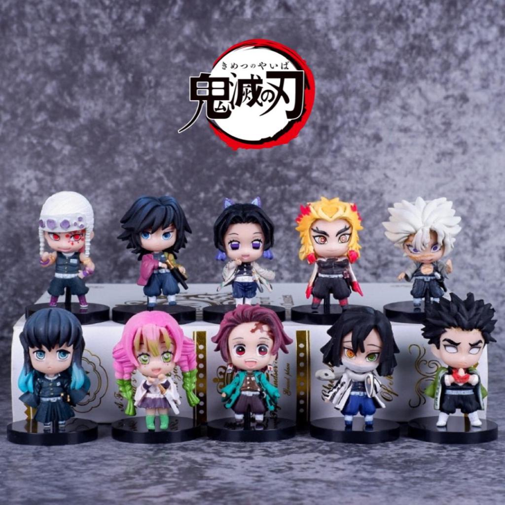 Demon Slayer Hashira Set Tanjiro Rengoku Giyu Shinobu Mitsuri Obanai ...