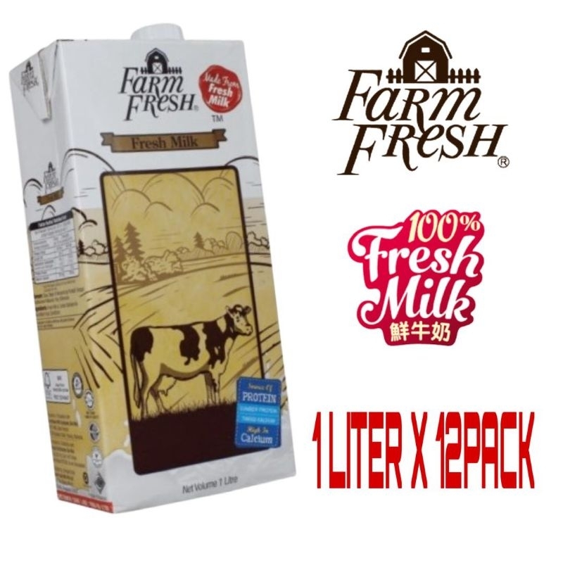 FARM FRESH UHT FRESH MILK 1 LITER | Shopee Singapore