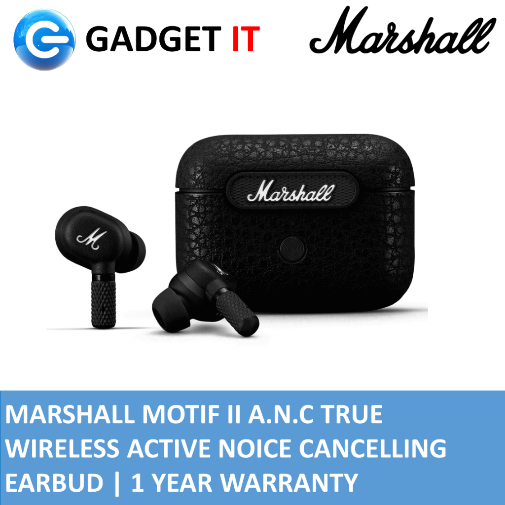 MARSHALL MOTIF II A.N.C - ACTIVE NOICE CANCELLING TRUE WIRELESS EARBUD ...