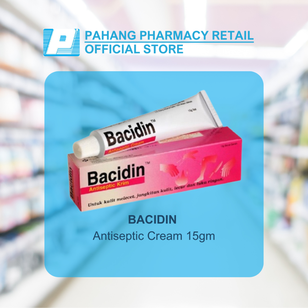 BACIDIN Antiseptic Cream 15gm | Shopee Singapore