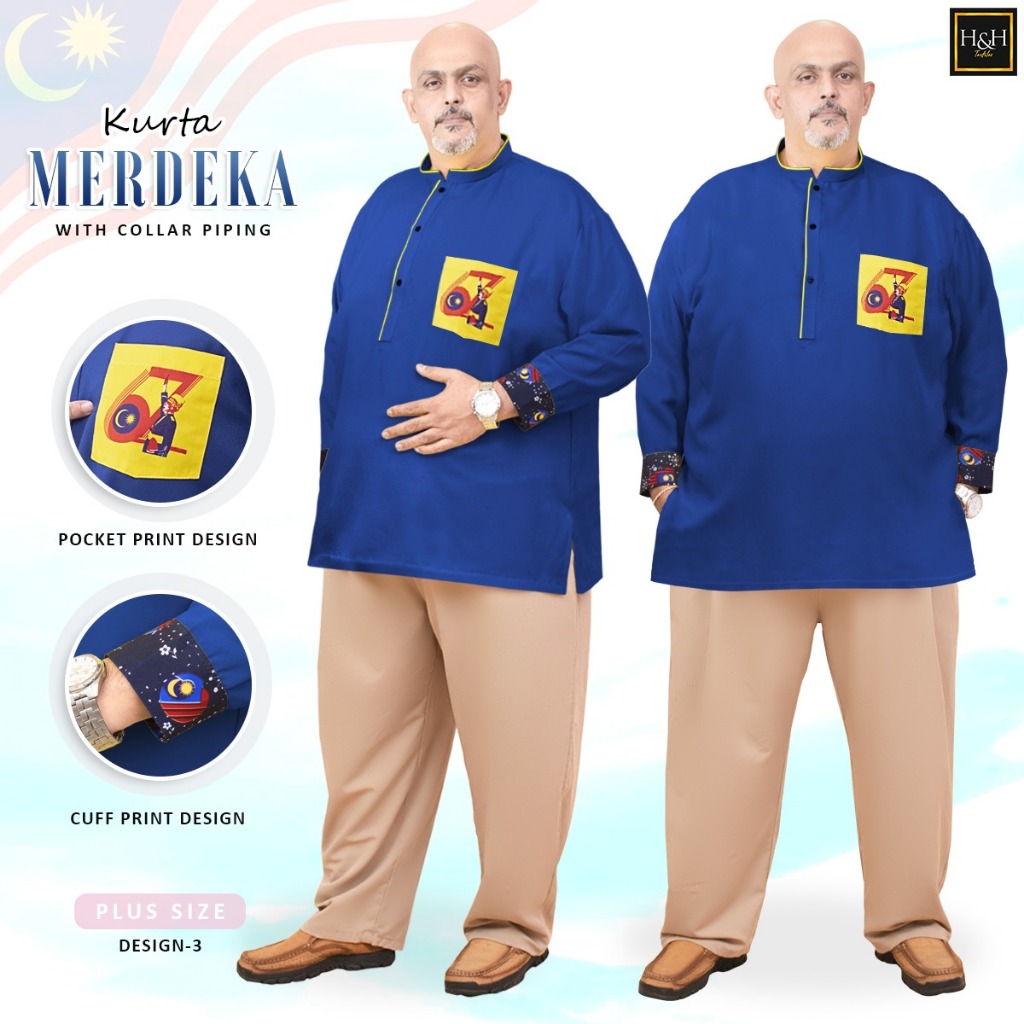 Merdeka 2024 Special Edition Merdeka 2024 Elegant Kurta for Men By H&H ...