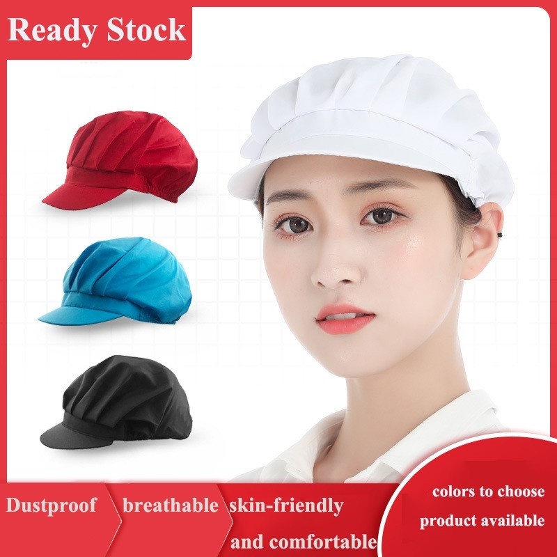 Black Chef Waiter Mesh/Cotton Hat Cap Restaurant Net Workshop Kitchen ...
