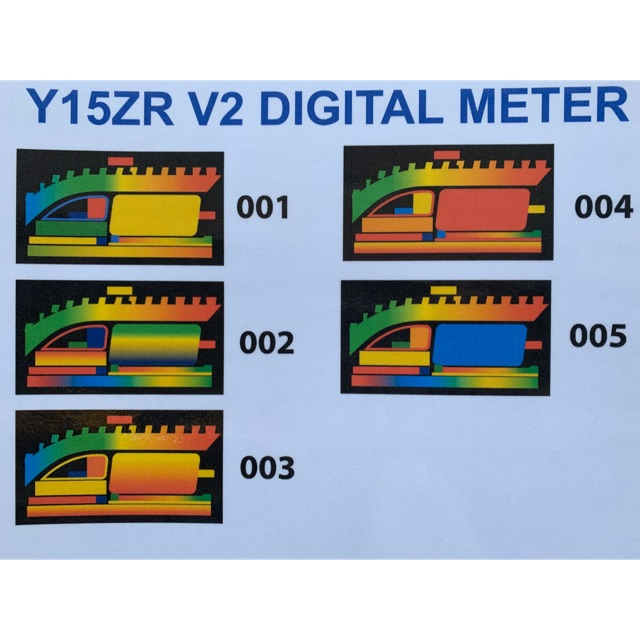 Yamaha Y15ZR V2 meter Sticker design baru Y15 v2 | Shopee Singapore