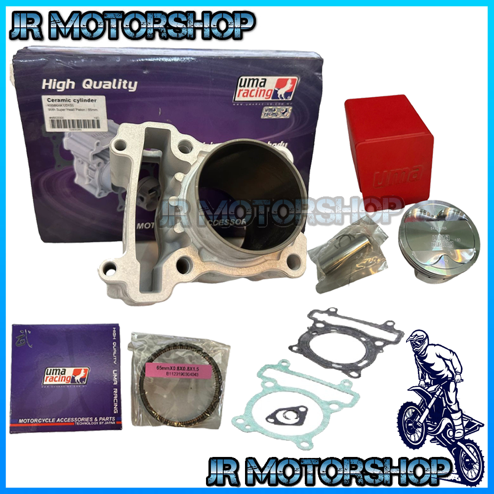 UMA RACING YAMAHA LC135 V1 V2 V3 V4 V5 V6 Y15 V1 V2 FZ150 RACING BLOCK UMA 65MM SUPER HEAD ...