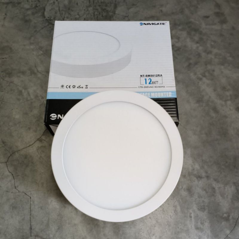 12W LED SURFACE PANEL LIGHT ROUND (6k/4k/3k) | Shopee Singapore
