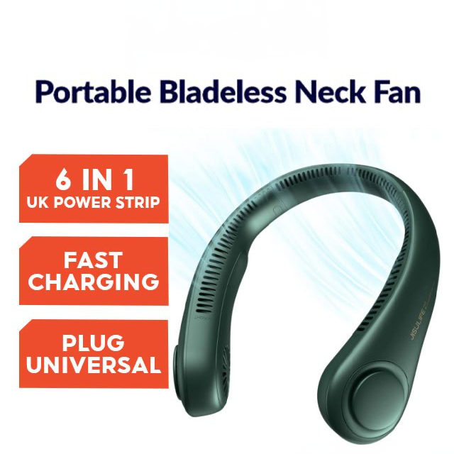 [Shopee Choice] Portable Neck Fan Hands Free Bladeless Fan USB ...