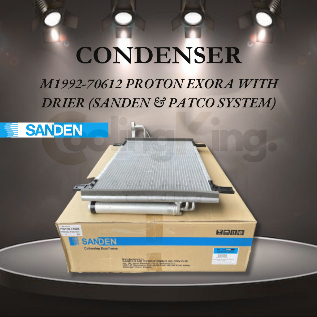 NEW & FULL SET 100% [Sanden// MaxCool ] Car Aircon Condenser with Drier ...