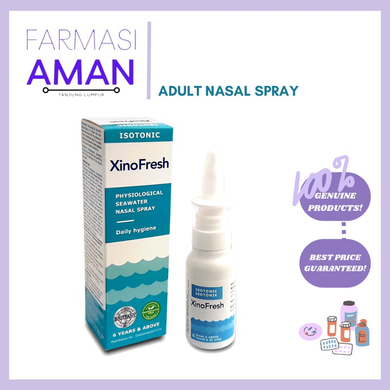Xinofresh Physiological Seawater Nasal Spray Adult 30ml | Shopee Singapore