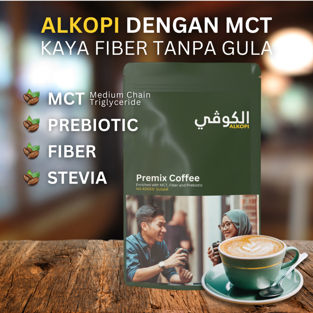 Albopi - MCT Coffee with Prebiotic Fiber without sugar (1 pack of 15 ...