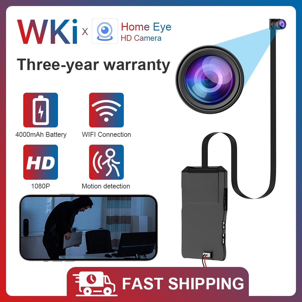 Wireless HD Wi-Fi Home Security Pinhole Camera , Covert Surveillance ...