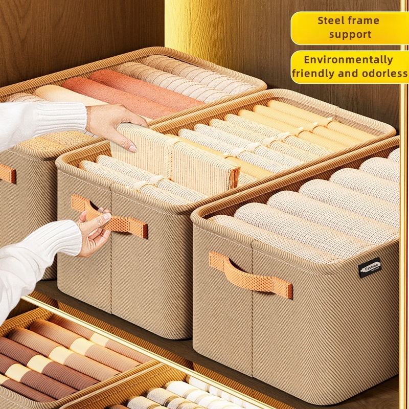 Foldable Clothes Organiser Cloth Storage Box Clothes Organizer Wardrobe ...