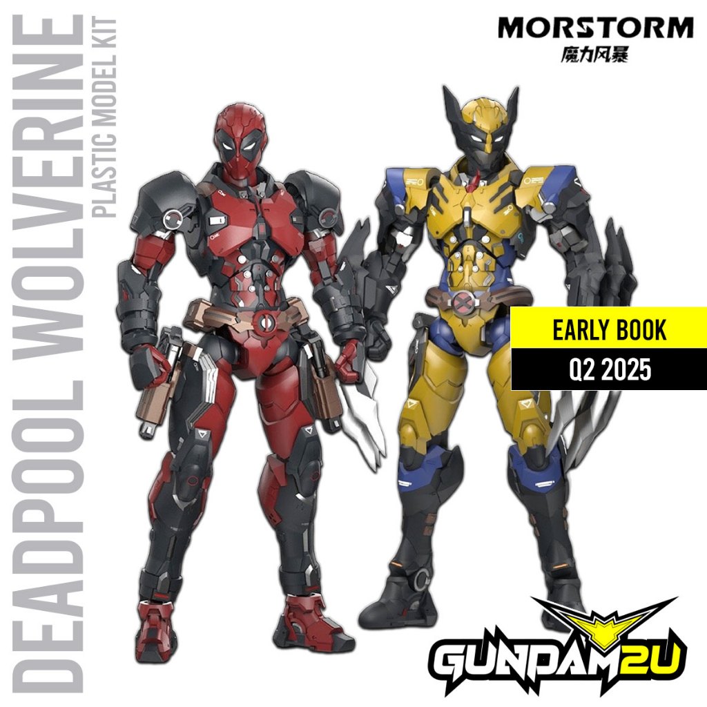 G2UEB MORSTORM 1/9 Deadpool Wolverine Plastic Model kit - 死侍 金刚狼 拼装 模型 ...