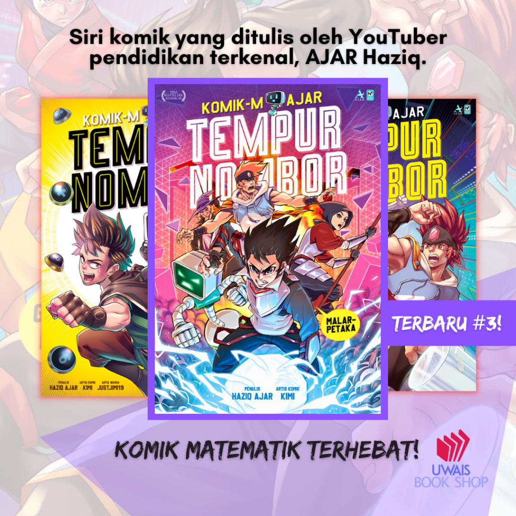 Comic-M: Number Combat Series by Haziq AJAR, Kimi - Latest 3 Malar ...