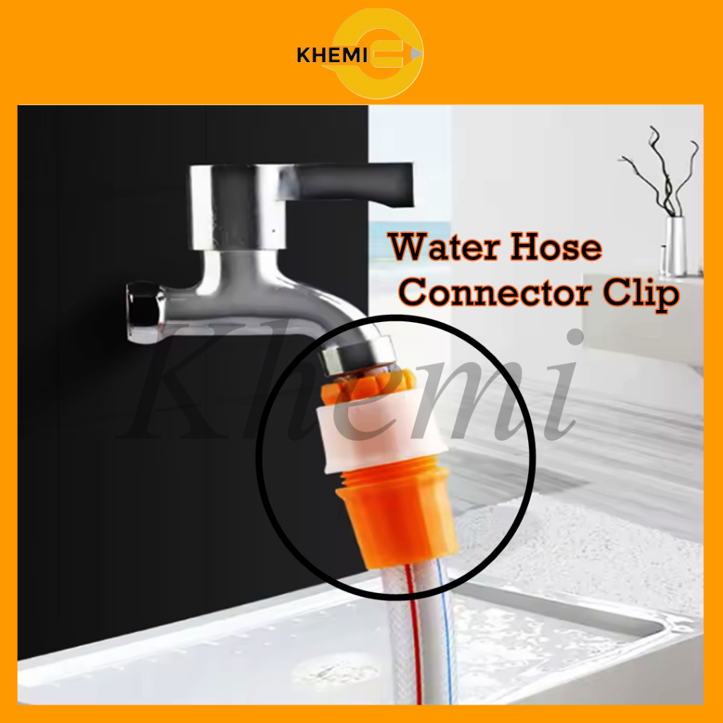 Khemi Faucet Hose Connector Clip. Garden Tap Hose Connector Joint Clip ...