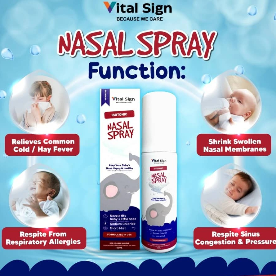 VITAL SIGN ISOTONIC NASAL SPRAY 50ML | Shopee Singapore