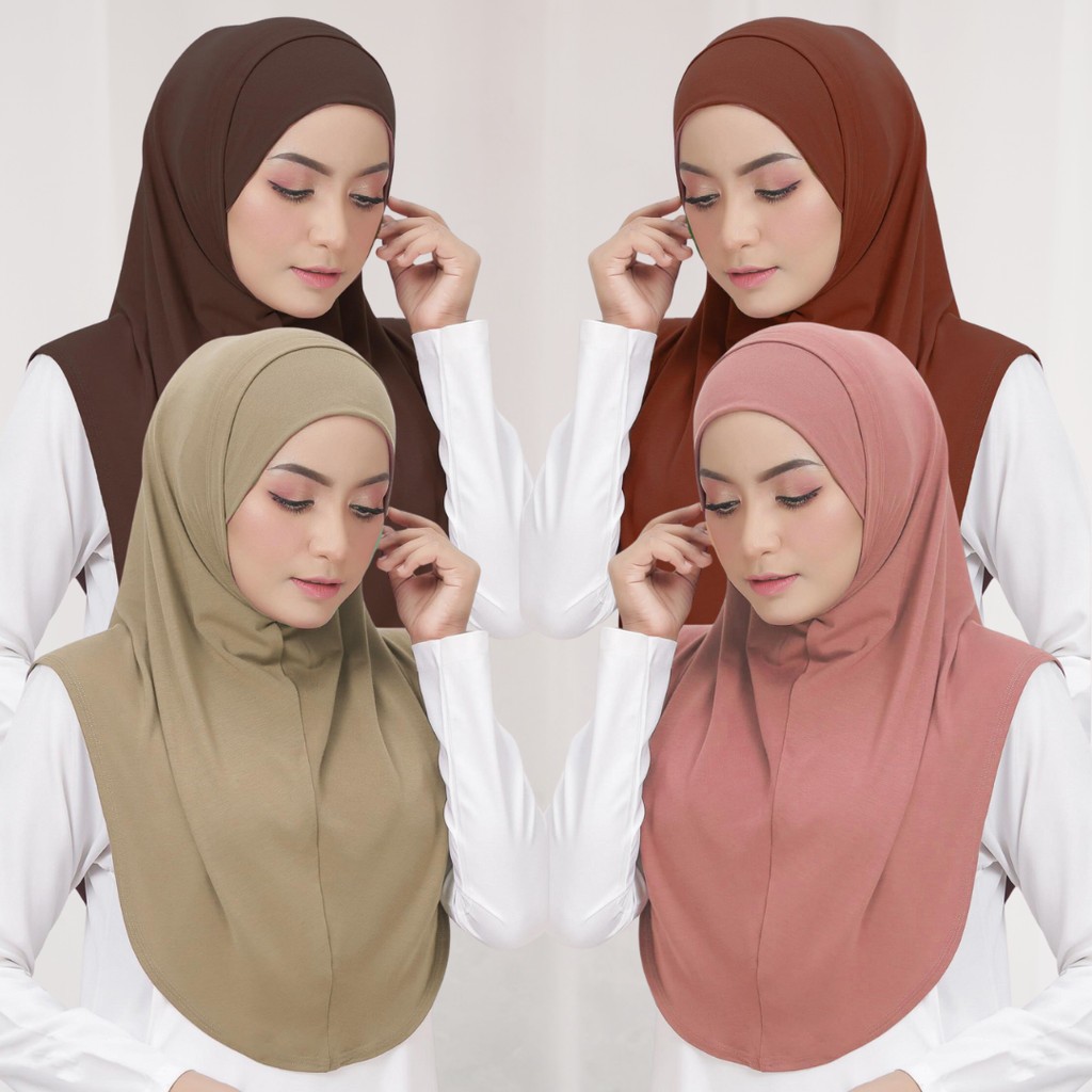 [Shopee Choice] Tudung Sarung Instant Syria Mosscrepe Free Inner | Shopee Singapore