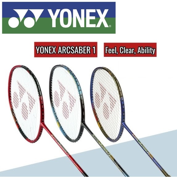YONEX ARCSABER 1 ABILITY /CLEAR / FEEL BADMINTON RACKET 5U-G5 | Shopee ...