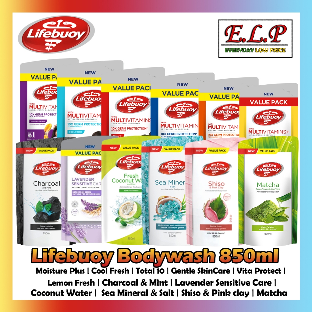 LIFEBUOY Anti Bacterial Body Wash Refill Pack (850ml) | Shopee Singapore