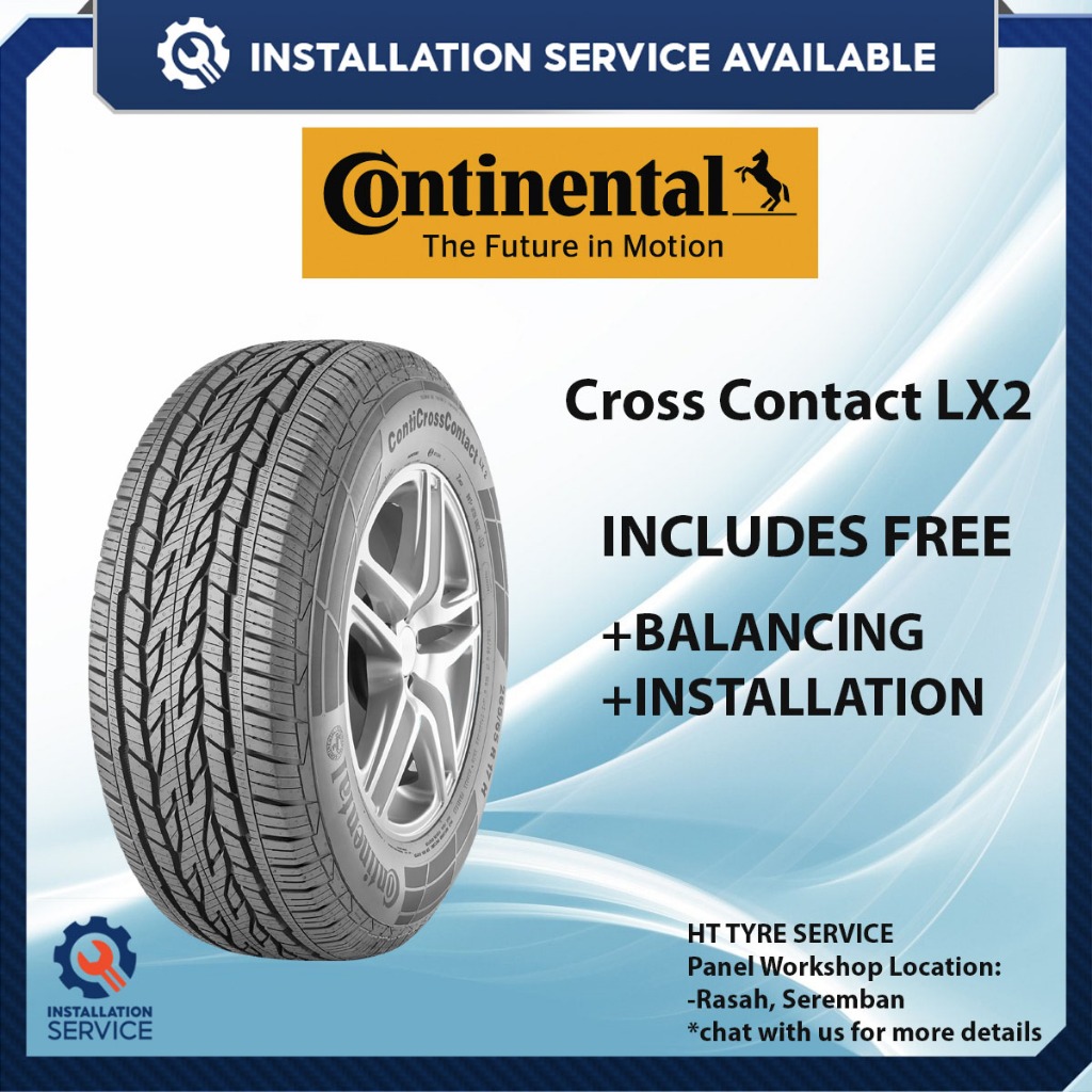 [Installation Available] CONTINENTAL CrossContact LX2 235/60/18 inch ...