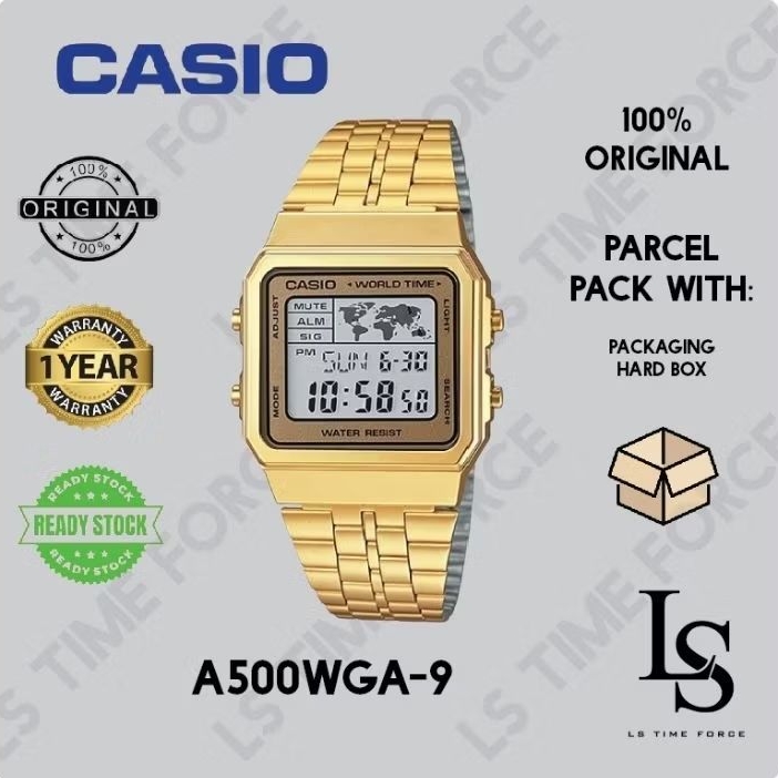 CASIO VINTAGE A500WGA-9/A500WGA/A 500WGA | Shopee Singapore
