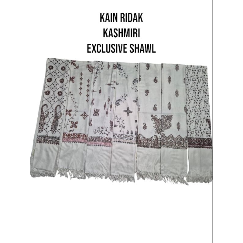 Ridak/rida Fabric/SHAWL/KASHMIRI EXCLUSIVE SHAWL | Shopee Singapore