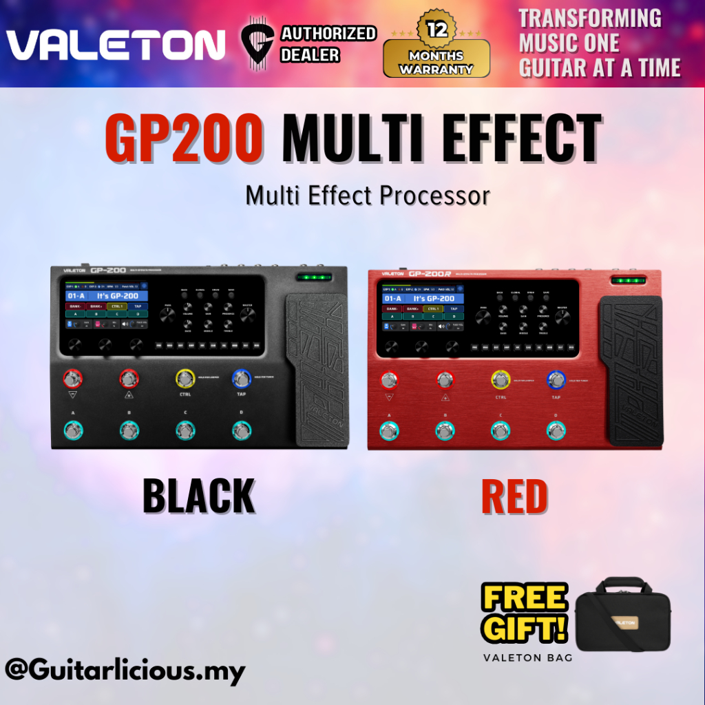 Valeton GP-200 Multi-Effects Processor Pedal Effects ( GP200 / GP 200 ...