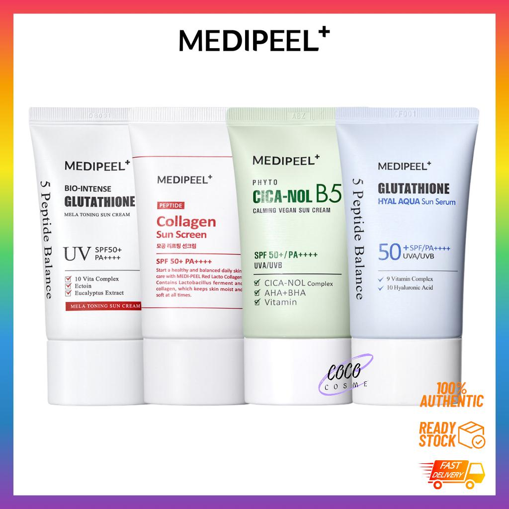 MEDIPEEL Collagen Sun Screen / Sun Cream (Glutathione Mela Toning ...