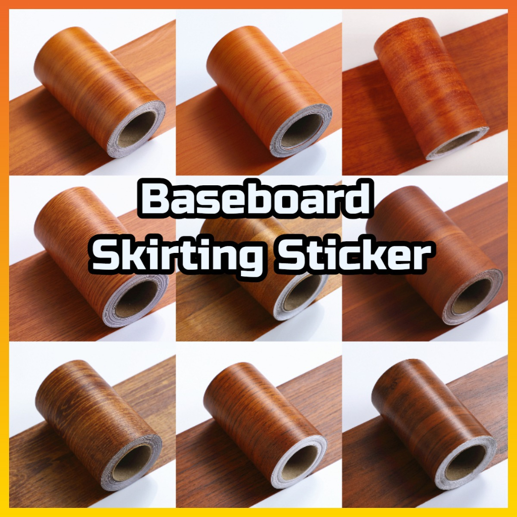 Wood Texture Border Sticker Wallpaper Self-Adhesive Waterproof Waist ...