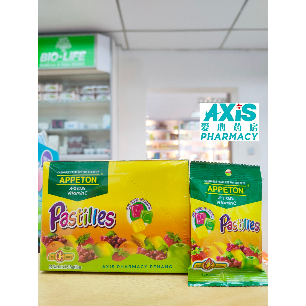 APPETON A-Z KIDS VIT C 30MG PASTILLES 5 X 20SACHETS EXP: 03/2026 ...