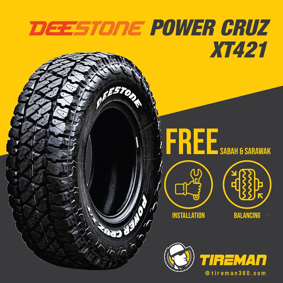 Deestone Power Cruz XT421 RT 15 16 18 Inch Tayar Tire (FREE ...