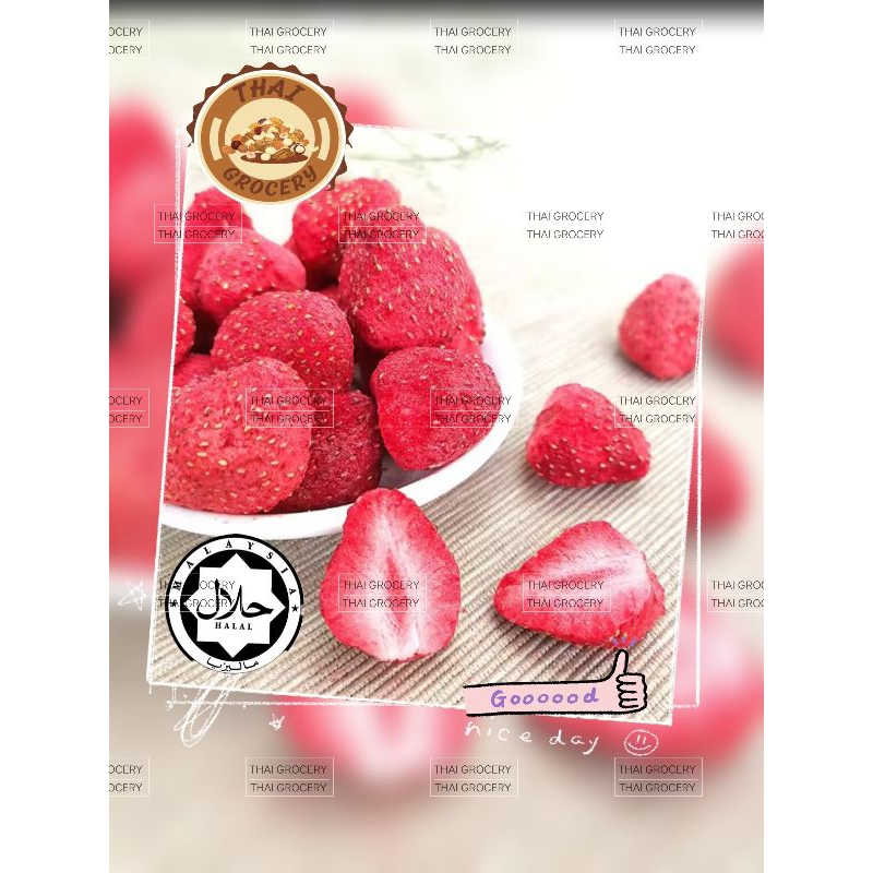 HALAL Freeze Dried Strawberry Kering Halal Healthy Snacks Diet Snack ...