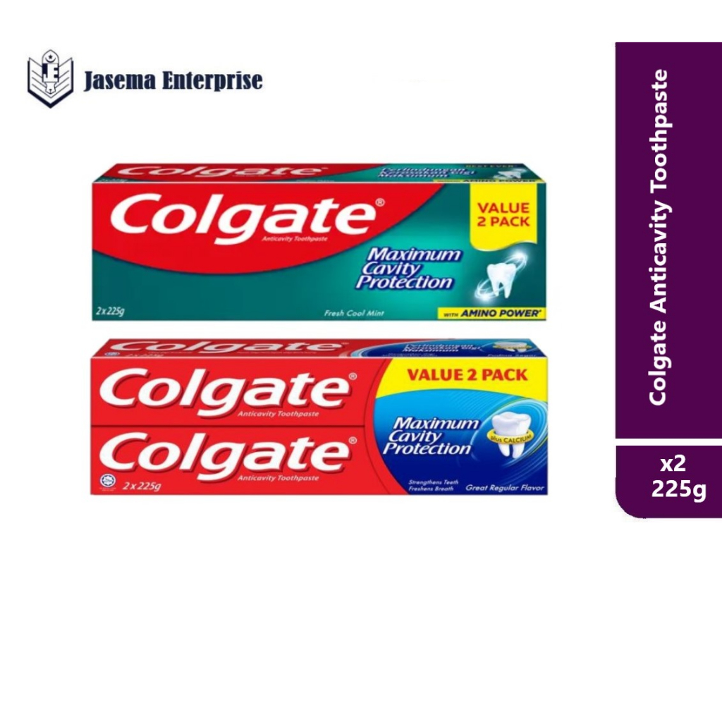 Colgate Anticavity Toothpaste Value 2 Pack 225g | Shopee Singapore