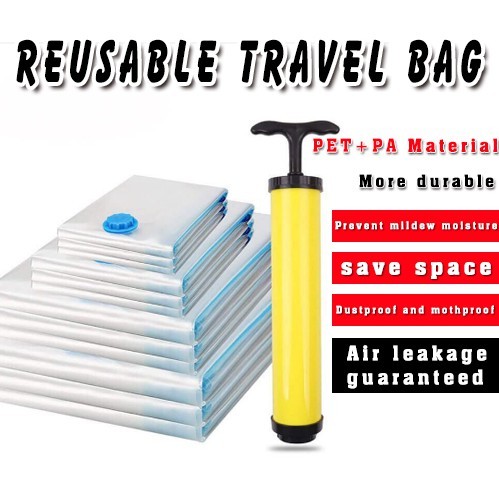 M'SIA 24Hrs Big Size With Hanger Travel Storage Resealable Compression ...