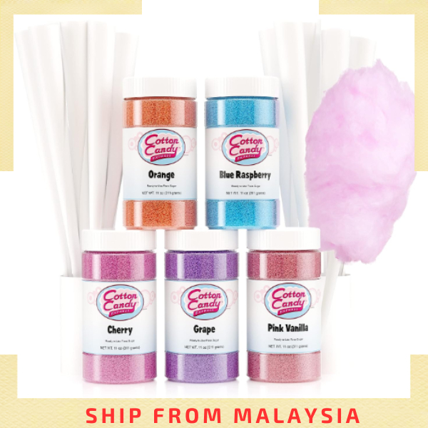 Cotton Candy Gula Kapas Sugar Floss100g, 200g, 500g, 1kg Gula Untuk ...