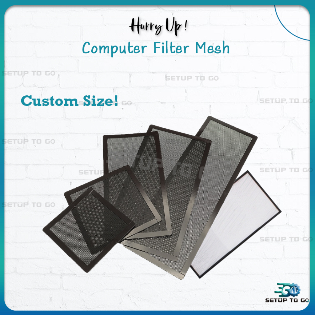 Computer filter, Dust filter, Custom size Mesh. Magnetic Dust prove ...