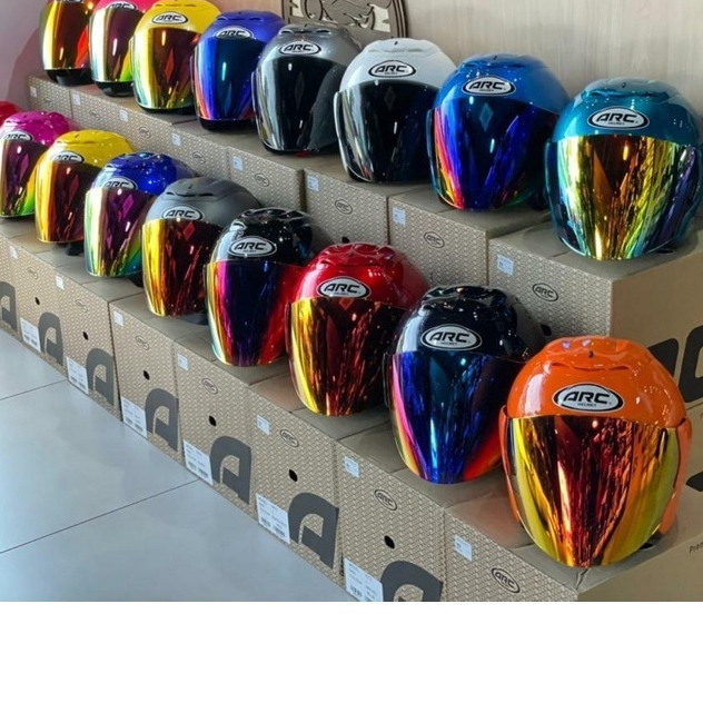 HELMET ARC RITZ New Flash Special Size L-XXL with Sirim Cert Topi ...
