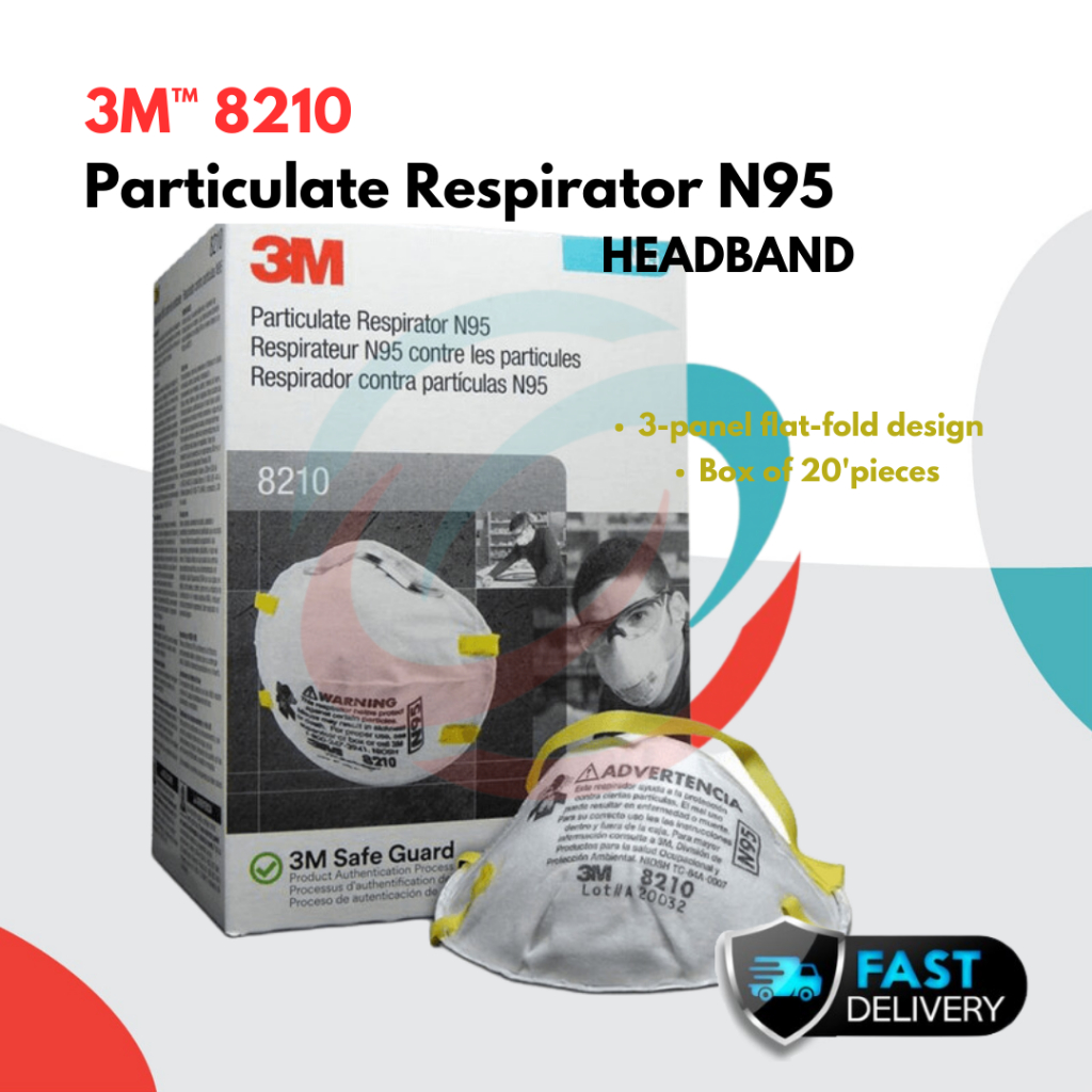 3M 8210 N95 Particulate Respirator Disposable Safety Mask (20pcs/Box) | Shopee Singapore