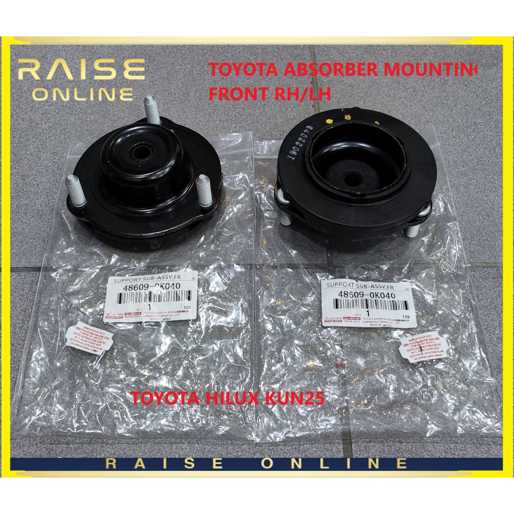 TOYOTA FRONT ABSORBER MOUNTING HILUX KUN25 48609-0K040 | Shopee Singapore