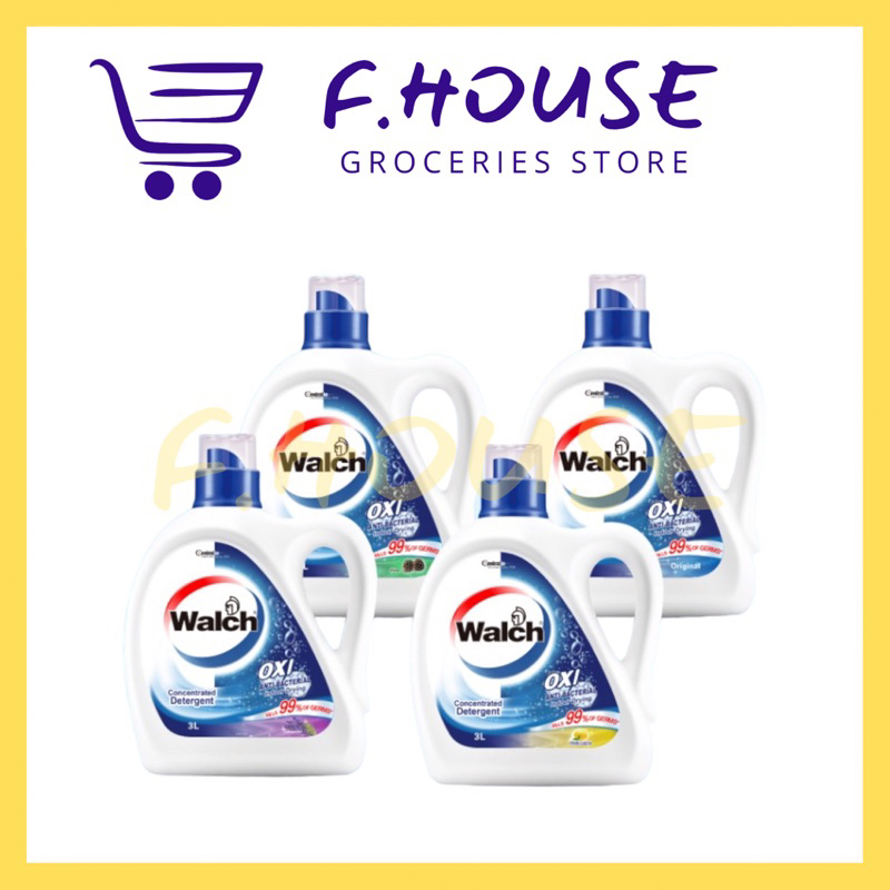 Walch OXI Clean Anti-Bacterial Concentrated Detergent (3L) | Shopee ...