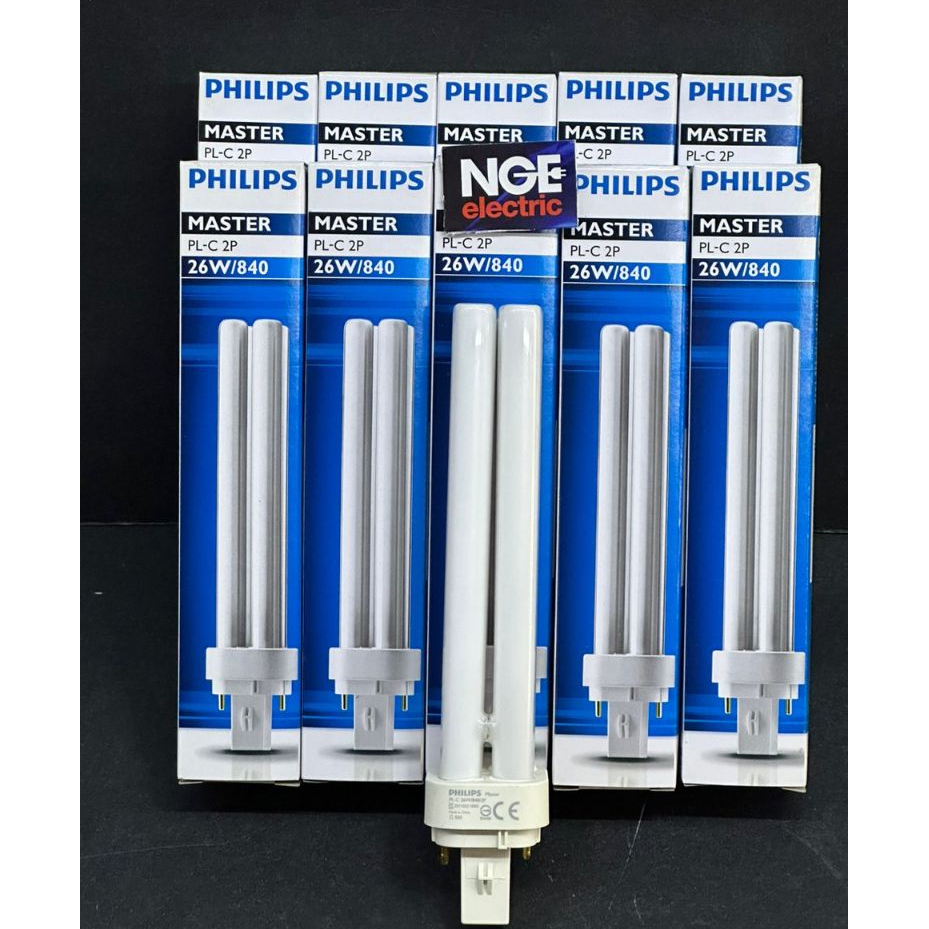 Philips 2 Pin Master PLC-2P 26W energy saving Philips PLC Light Bulb Best Seller | Shopee Singapore