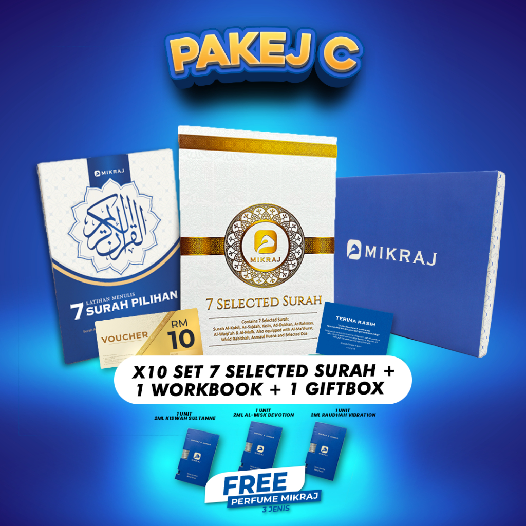 10 Naskah 7 Selected Surah + Workbook + | Shopee Singapore