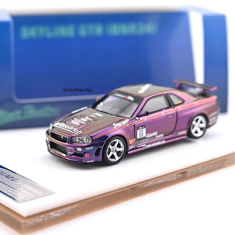 STANCE HUNTERS 1/64 NISSAN SKYLINE GT-R R34 Z-TUNE VERSION MAGIC PURPLE ...