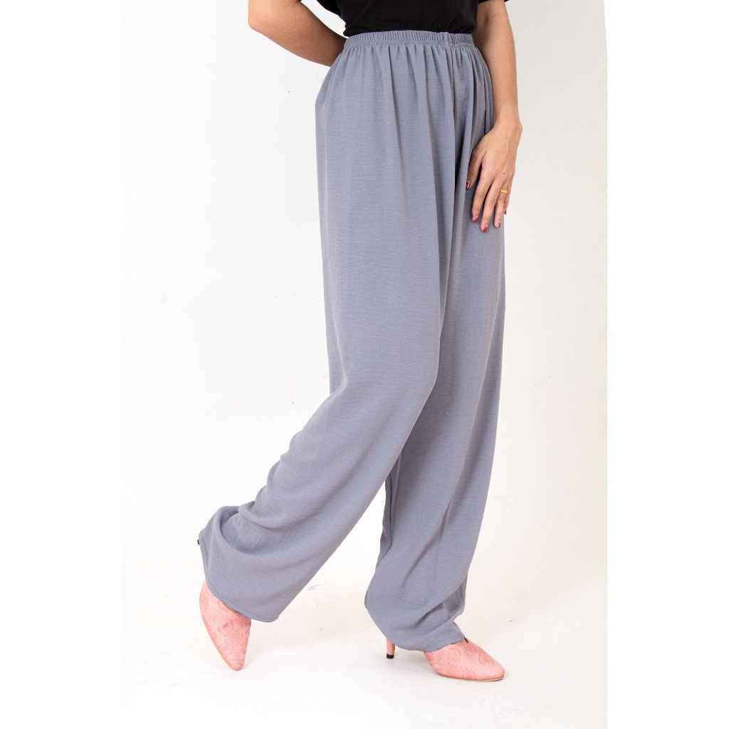 PANTS CEY CRINCLE FABRIC FULL GETAH | Shopee Singapore