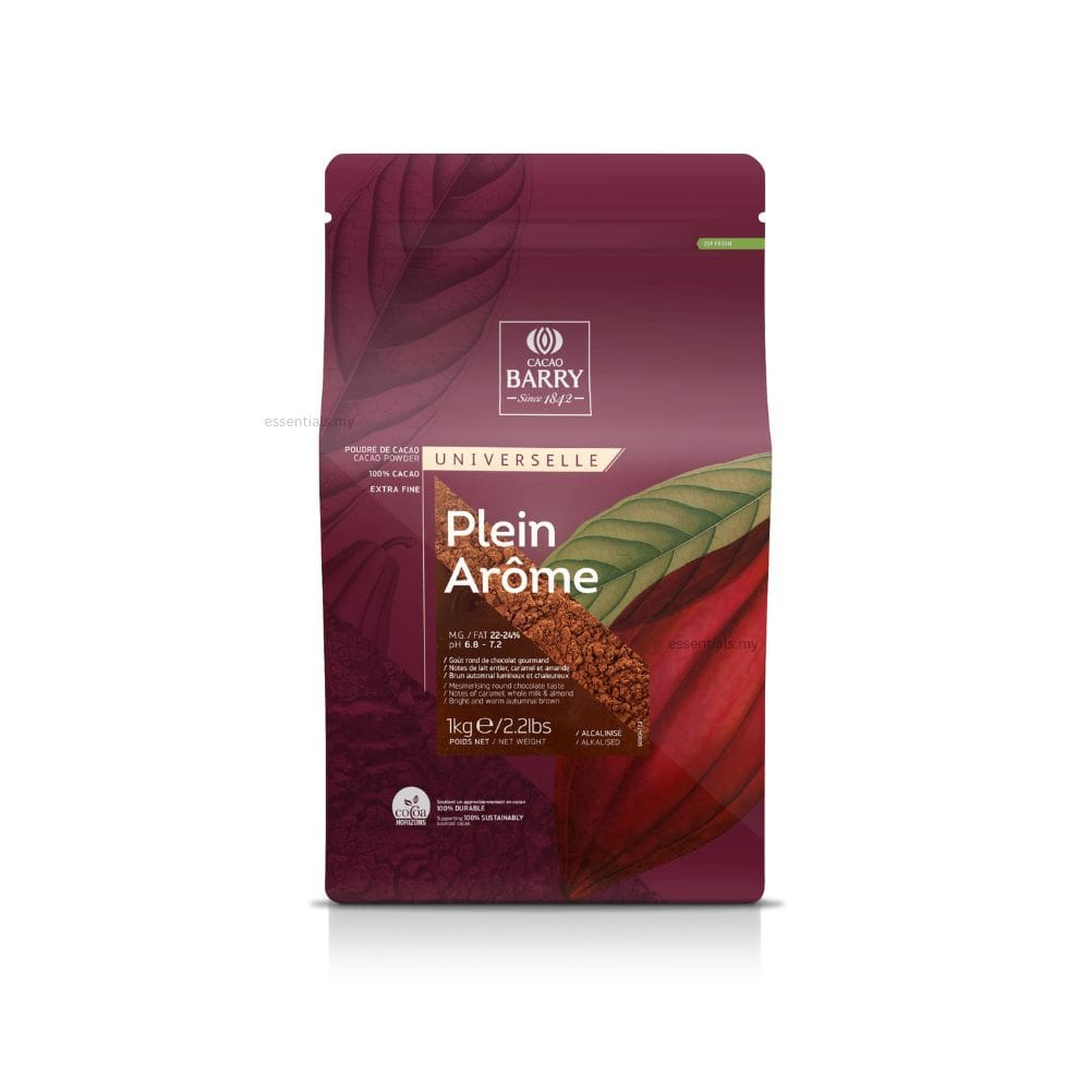 CACAO BARRY Plein Arome Cacao Powder [1KG] (NEW PACKAGING FOR CALLEBAUT ...