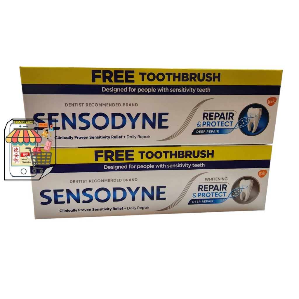 (Exp Date:09/2024)Sensodyne Toothpaste Repair & Protect(Whitening) 100g ...