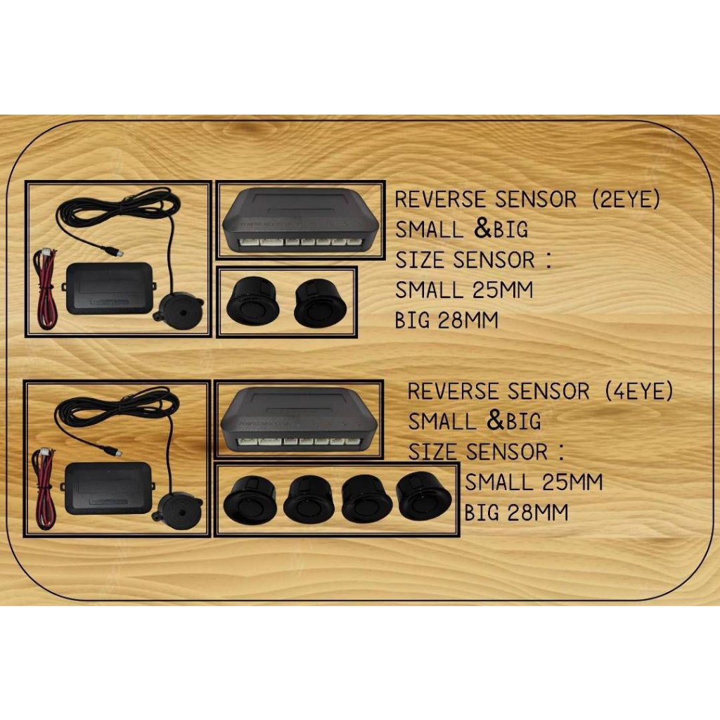 4/2 EYE Car Parking Reverse Sensor Car Reversing Backup Radar Sound ...