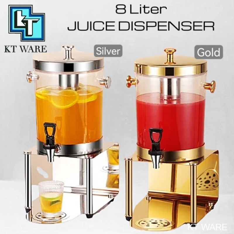 KT WARE 8L VIP STAINLESS STEEL JUICE DISPENSER WITH ICE CHAMBER JUICER ...