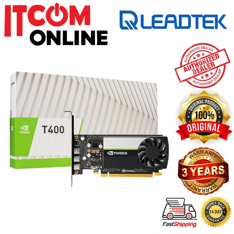 LEADTEK NVIDIA QUADRO T400 4GB GDDR6 64BIT GRAPHIC CARD (900-5G172-2540 ...