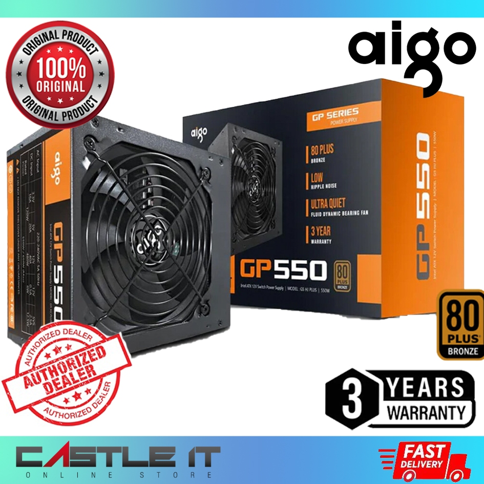 Aigo GP550 GP650 GP750 PMT750W / 550W 650W 750W 80PLUS Bronze Power ...