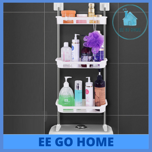 Multilayer Toilet Rack Bathroom Rack Kitchen Storage Shampoo Soap ...
